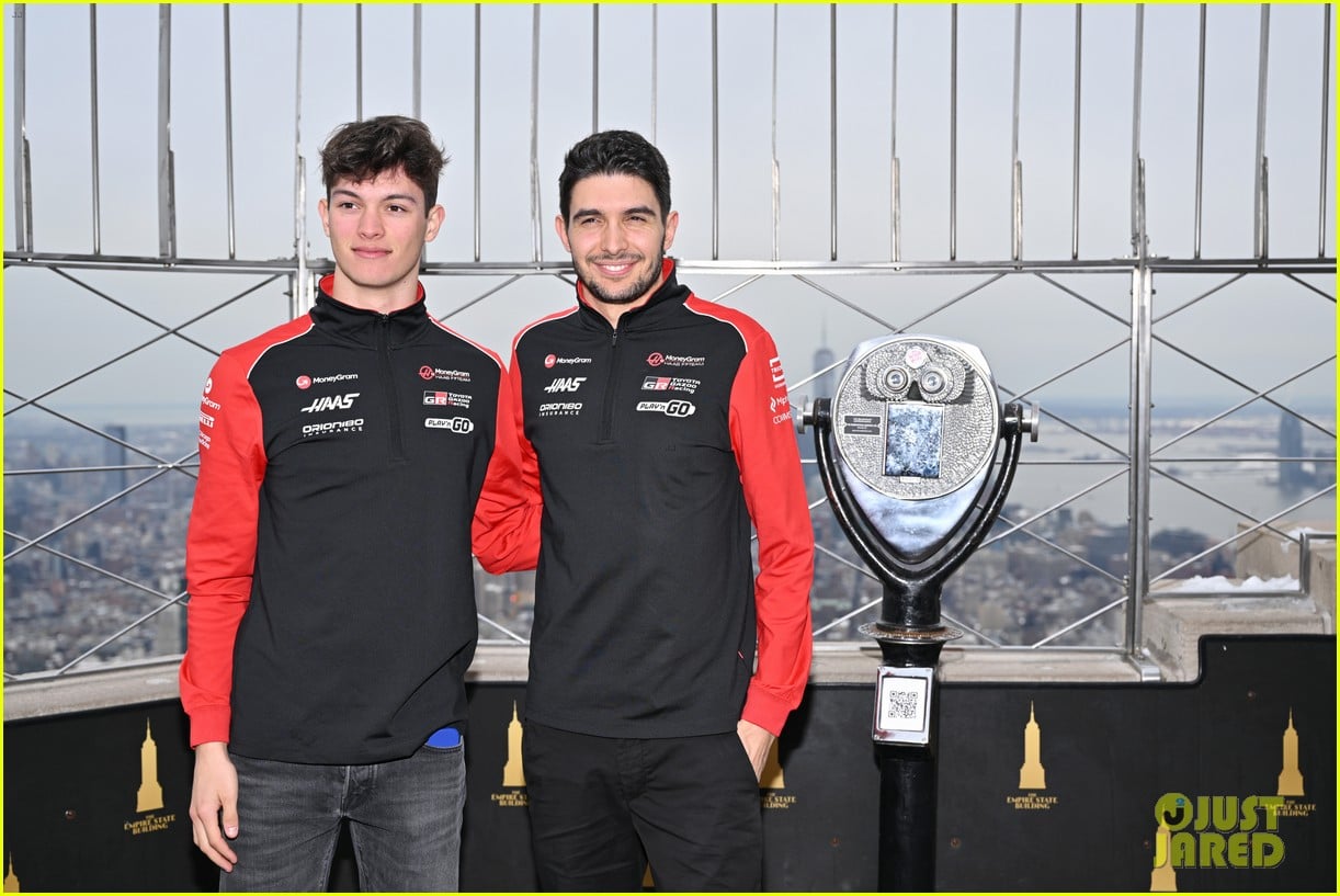 Haas F1 Drivers Oliver Bearman & Esteban Ocon Visit Empire State Building Ahead of 2025 Season ...