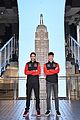 Haas F1 Drivers Oliver Bearman & Esteban Ocon Visit Empire State Building Ahead of 2025 Season ...