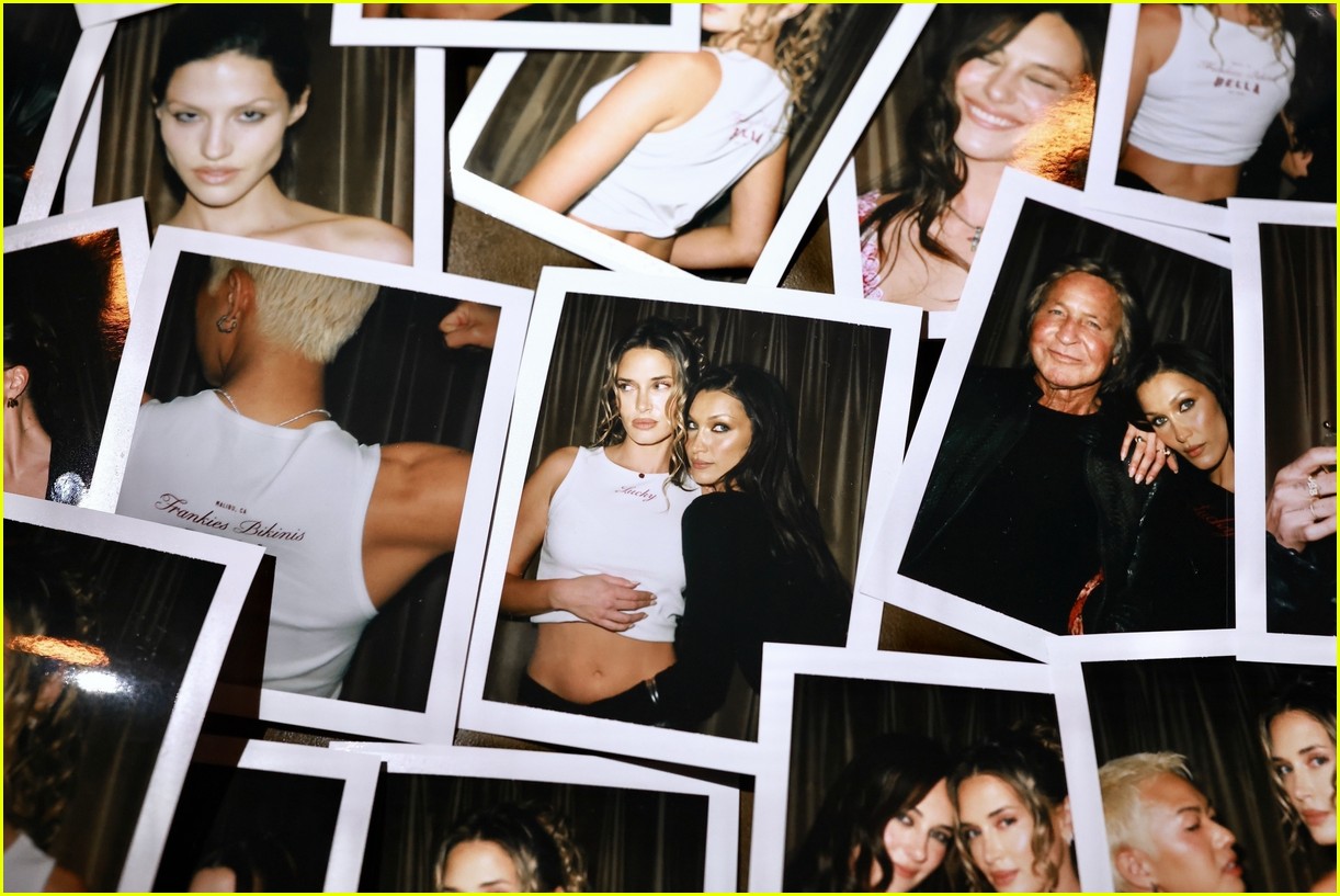 Bella Hadid Gets Support from BFFs Like Hailey Bieber & More at Frankies Bikinis Collab Launch ...