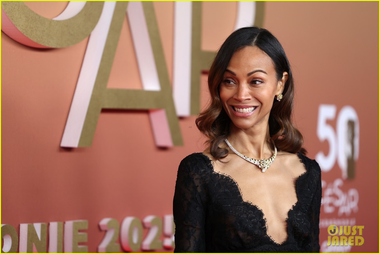 Karla Sofia Gascon Returns to Red Carpet at Cesar Awards 2025 in France, Zoe Saldana Also ...