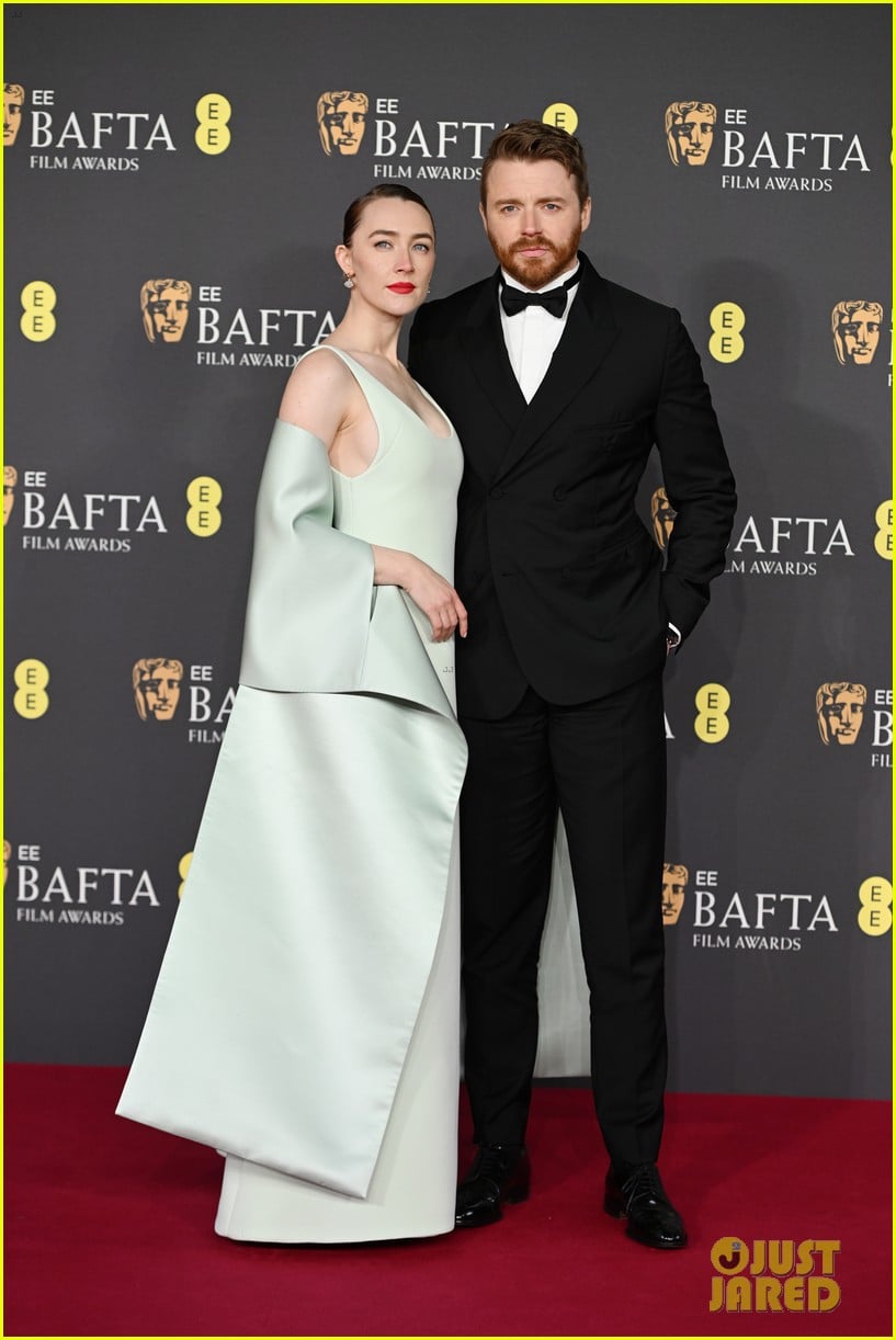 Saoirse Ronan Makes Rare Red Carpet Appearance with Husband Jack Lowden at BAFTAs 2025: Photo ...