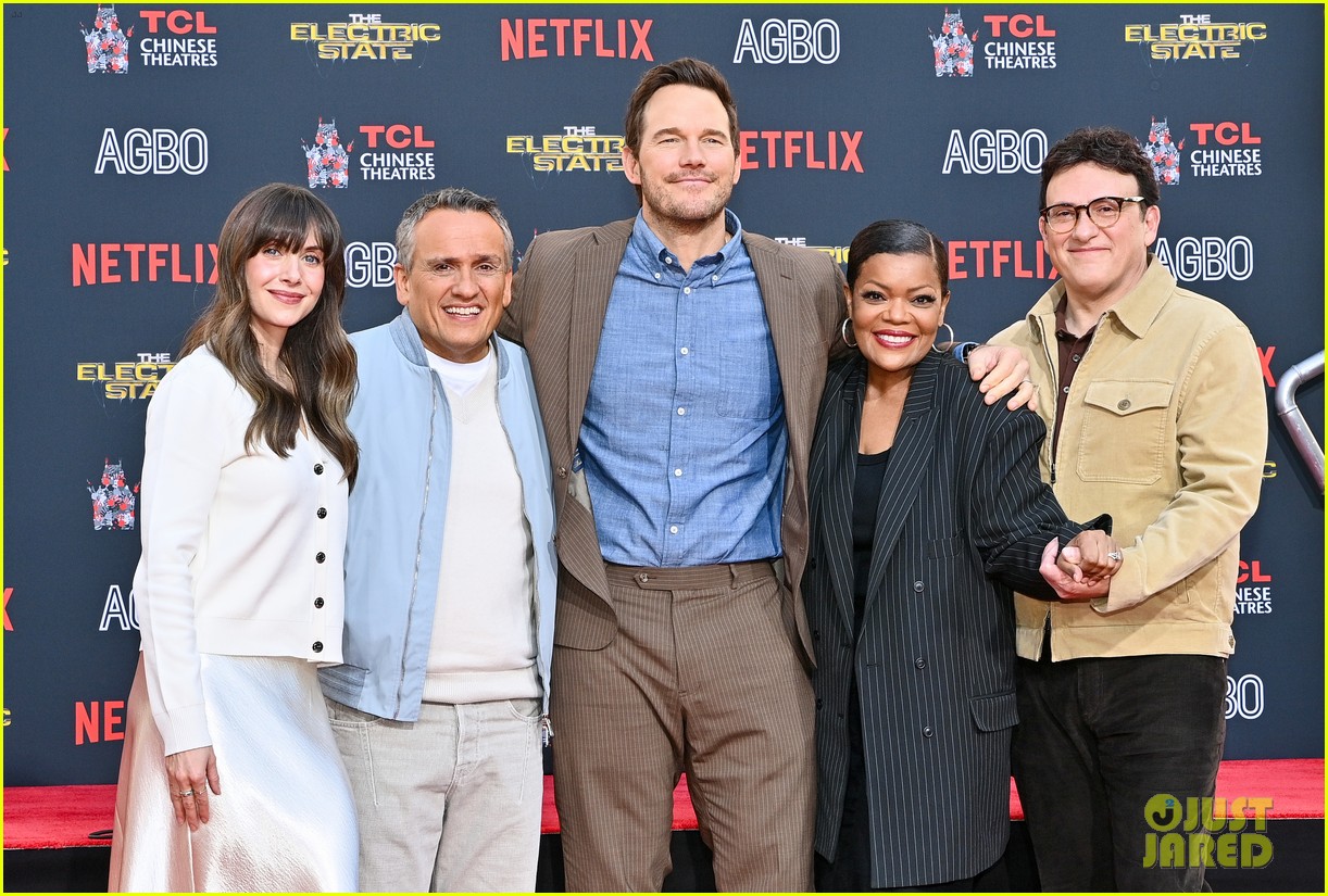 Chris Pratt, Alison Brie, & Yvette Nicole Brown Support Russo Brothers at Hand & Footprint ...