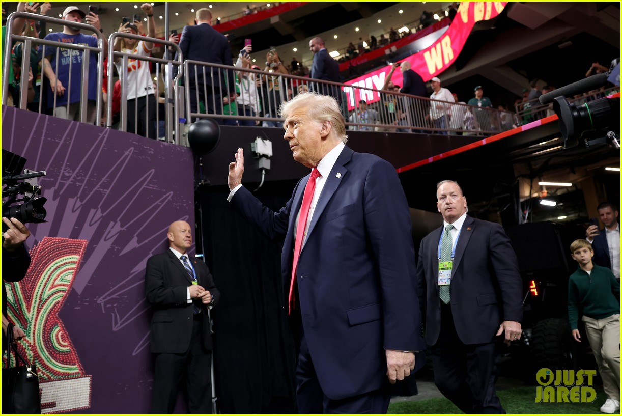 Donald Trump Attends Super Bowl LIX, Becomes First Sitting President at ...