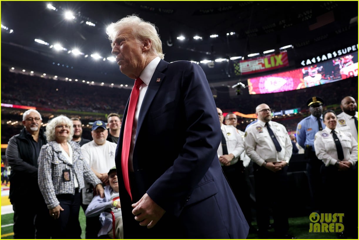Donald Trump Attends Super Bowl LIX, Becomes First Sitting President at ...