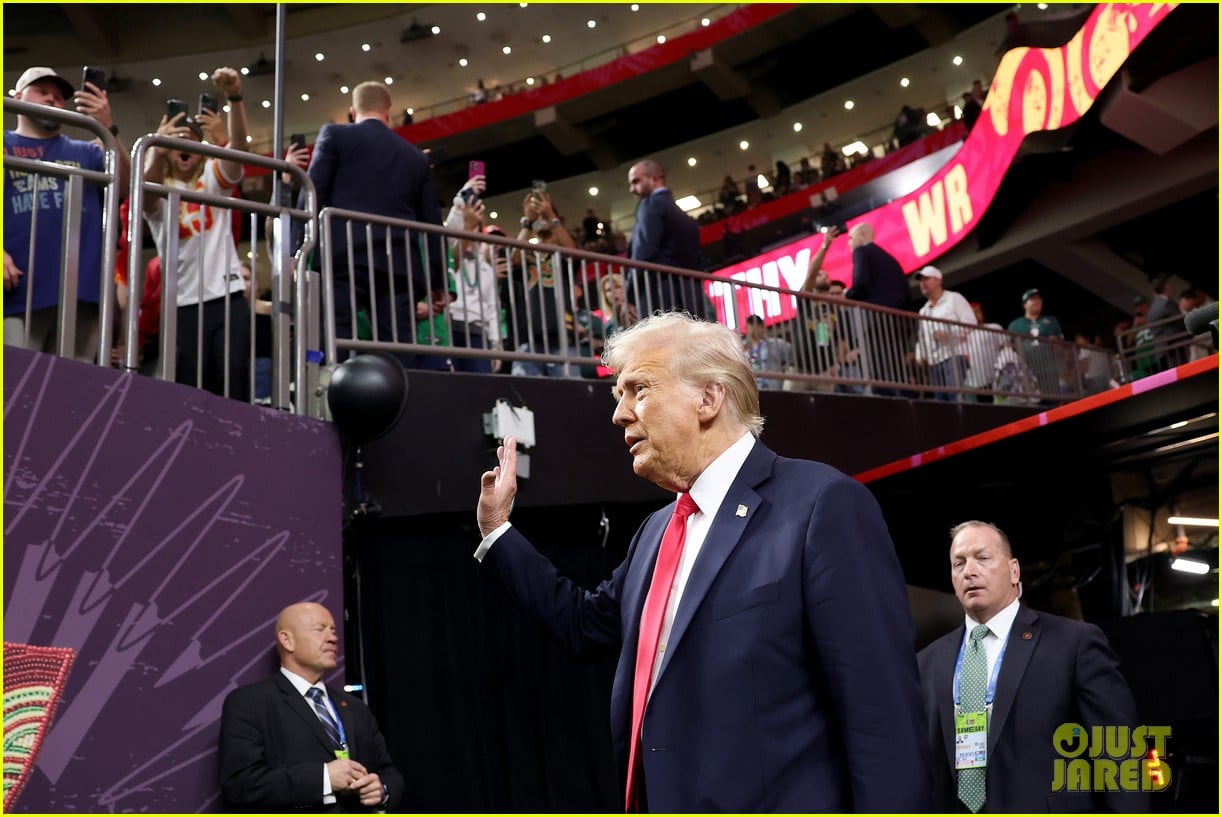 Donald Trump Attends Super Bowl LIX, Becomes First Sitting President at ...