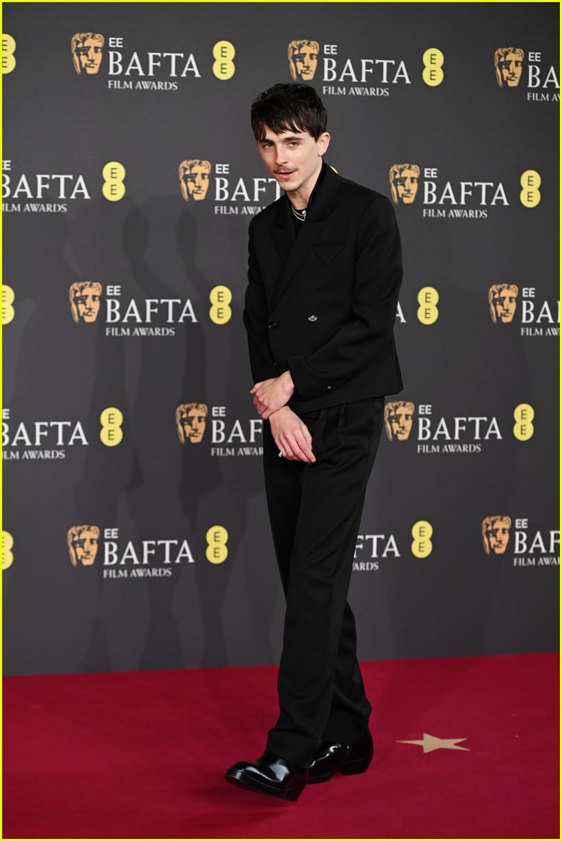 Nominees Timothee Chalamet & Edward Norton Hit the BAFTAs 2025 Red ...