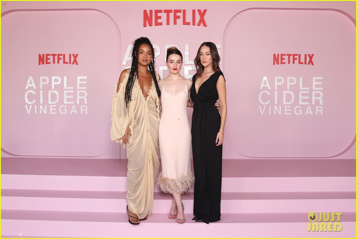 Kaitlyn Dever Joins Co-Stars Aisha Dee & Alycia Debnam-Carey at 'Apple Cider Vinegar' World ...