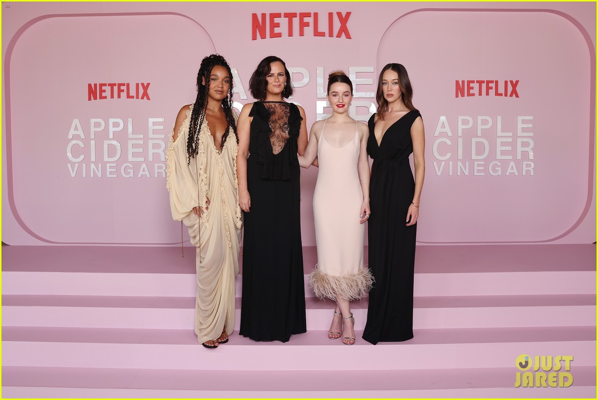 Kaitlyn Dever Joins Co-Stars Aisha Dee & Alycia Debnam-Carey at 'Apple Cider Vinegar' World ...