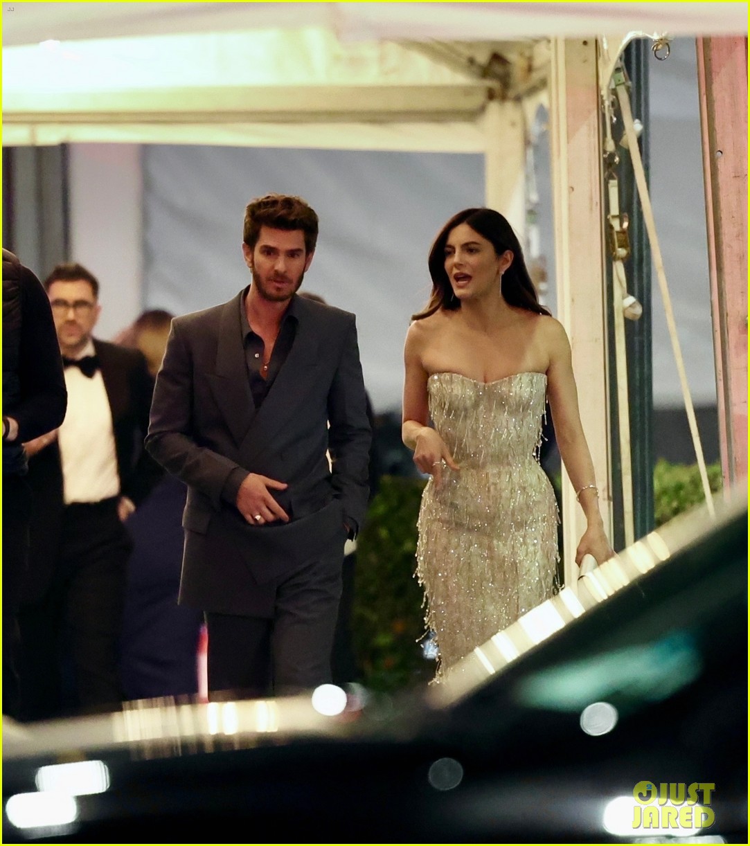 Andrew Garfield & Girlfriend Monica Barbaro Depart Oscars Party ...