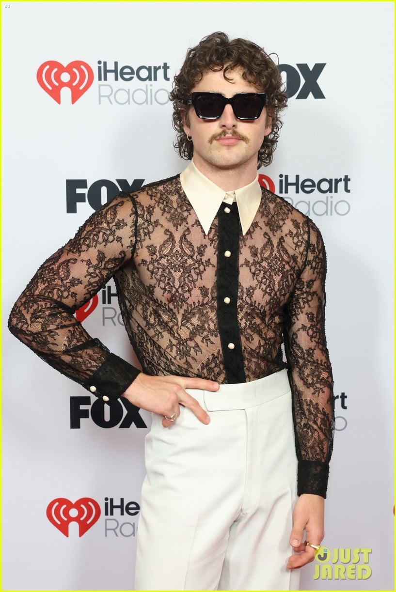 Benson Boone Wears a Sheer Lace Top at the iHeartRadio Music Awards 2025: Photo 5137808 | Photos ...
