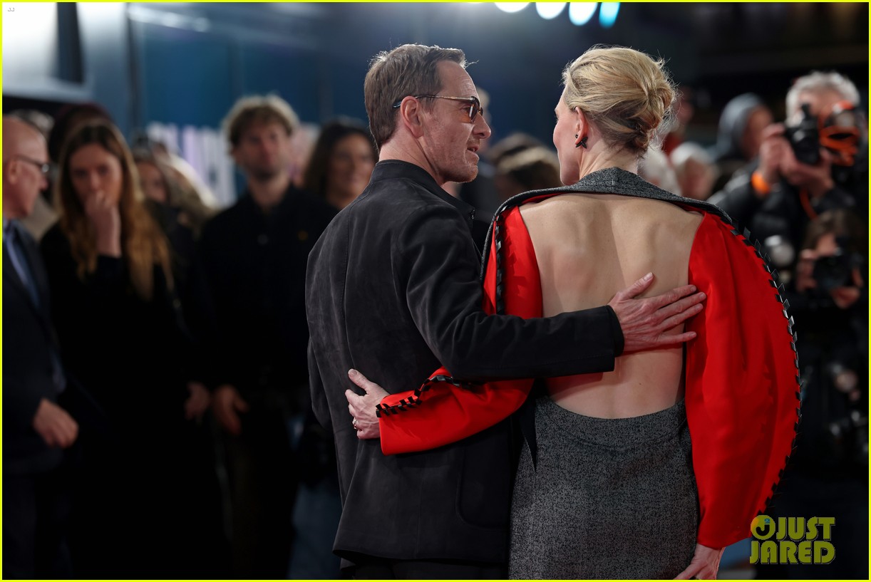 Cate Blanchett Wears Backless Dress for 'Black Bag' London Premiere with Michael Fassbender ...