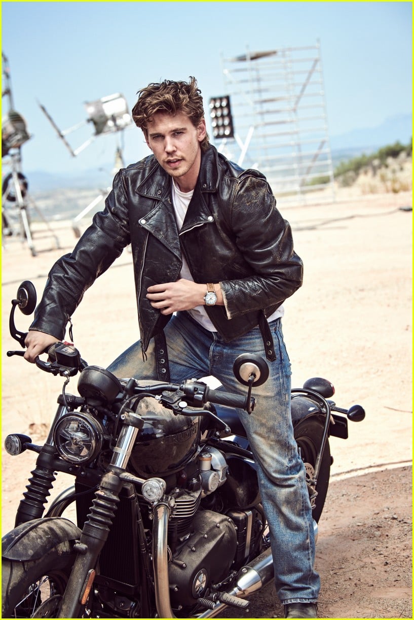 Austin Butler Named Breitling Ambassador, Rides Motorcycle in New ...