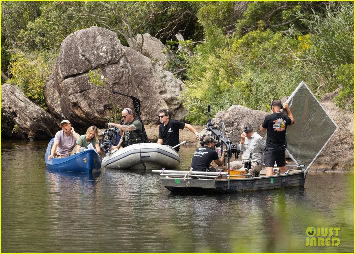 Charlize Theron Is Handcuffed in Taron Egerton's Canoe While Filming ...