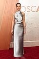 Felicity Jones Wears Liquid Silver Dress to Oscars 2025, Gets Support ...