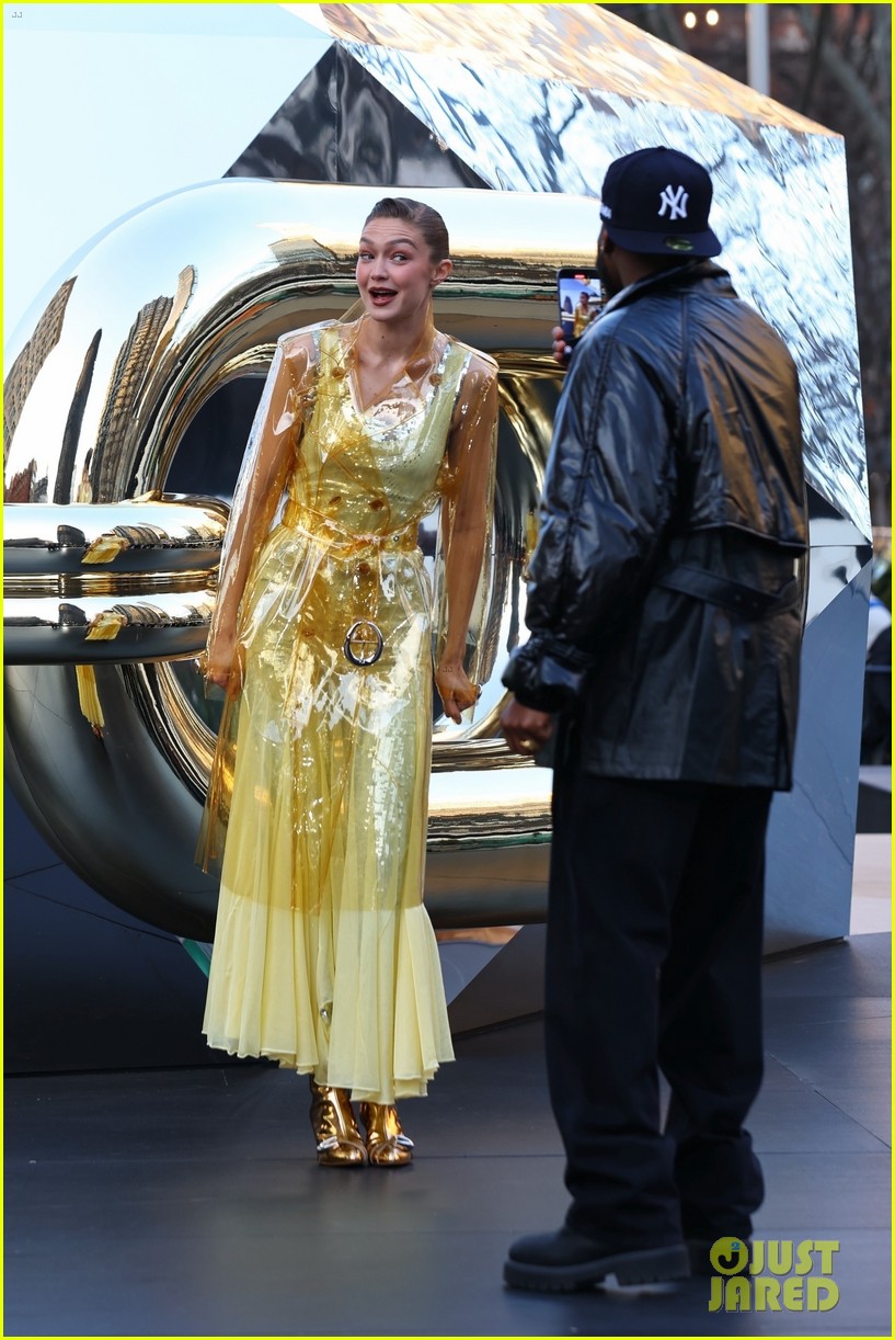 Gigi Hadid Attends Paco Rabanne Million Gold For Her Fragrance Event ...