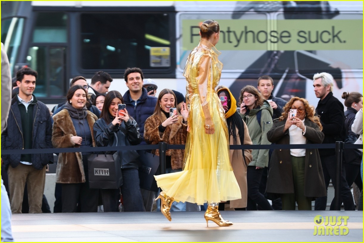 Gigi Hadid Attends Paco Rabanne Million Gold For Her Fragrance Event ...