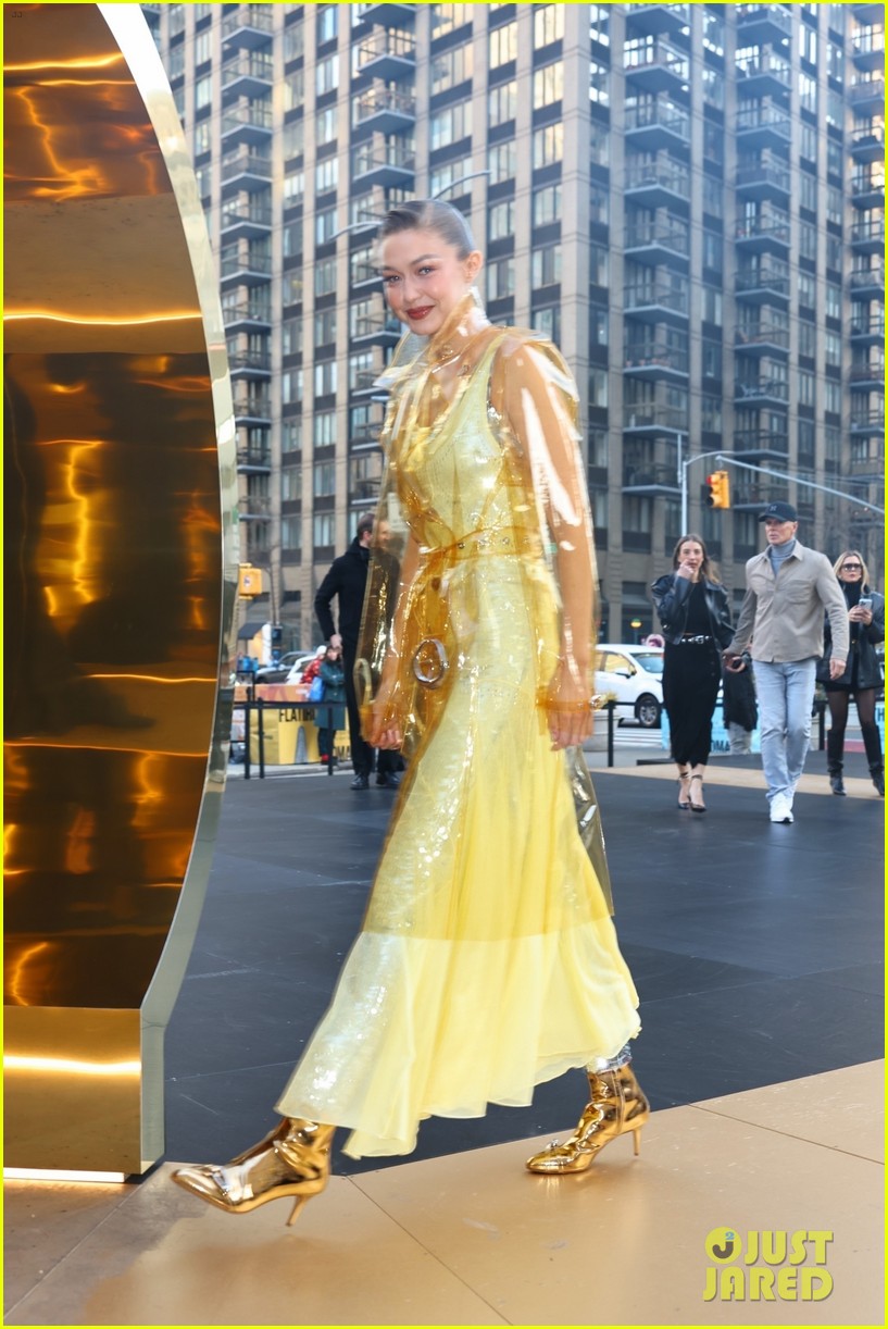 Gigi Hadid Attends Paco Rabanne Million Gold For Her Fragrance Event ...