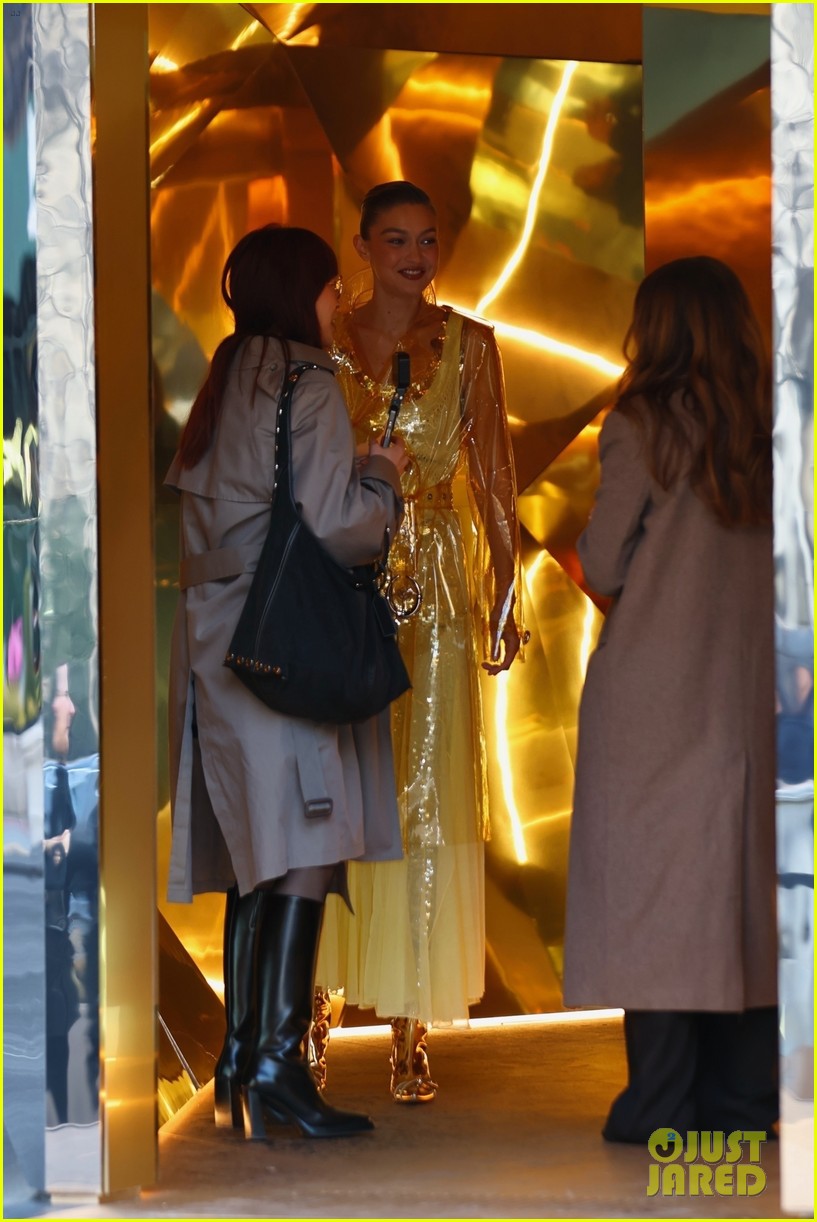 Gigi Hadid Attends Paco Rabanne Million Gold For Her Fragrance Event ...