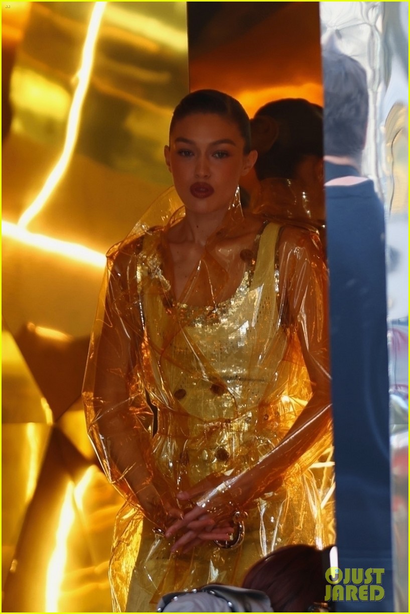 Gigi Hadid Attends Paco Rabanne Million Gold For Her Fragrance Event ...