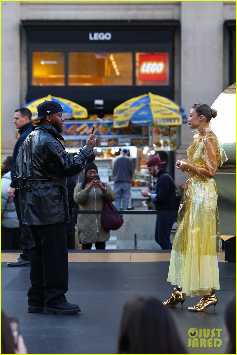Gigi Hadid Attends Paco Rabanne Million Gold For Her Fragrance Event ...