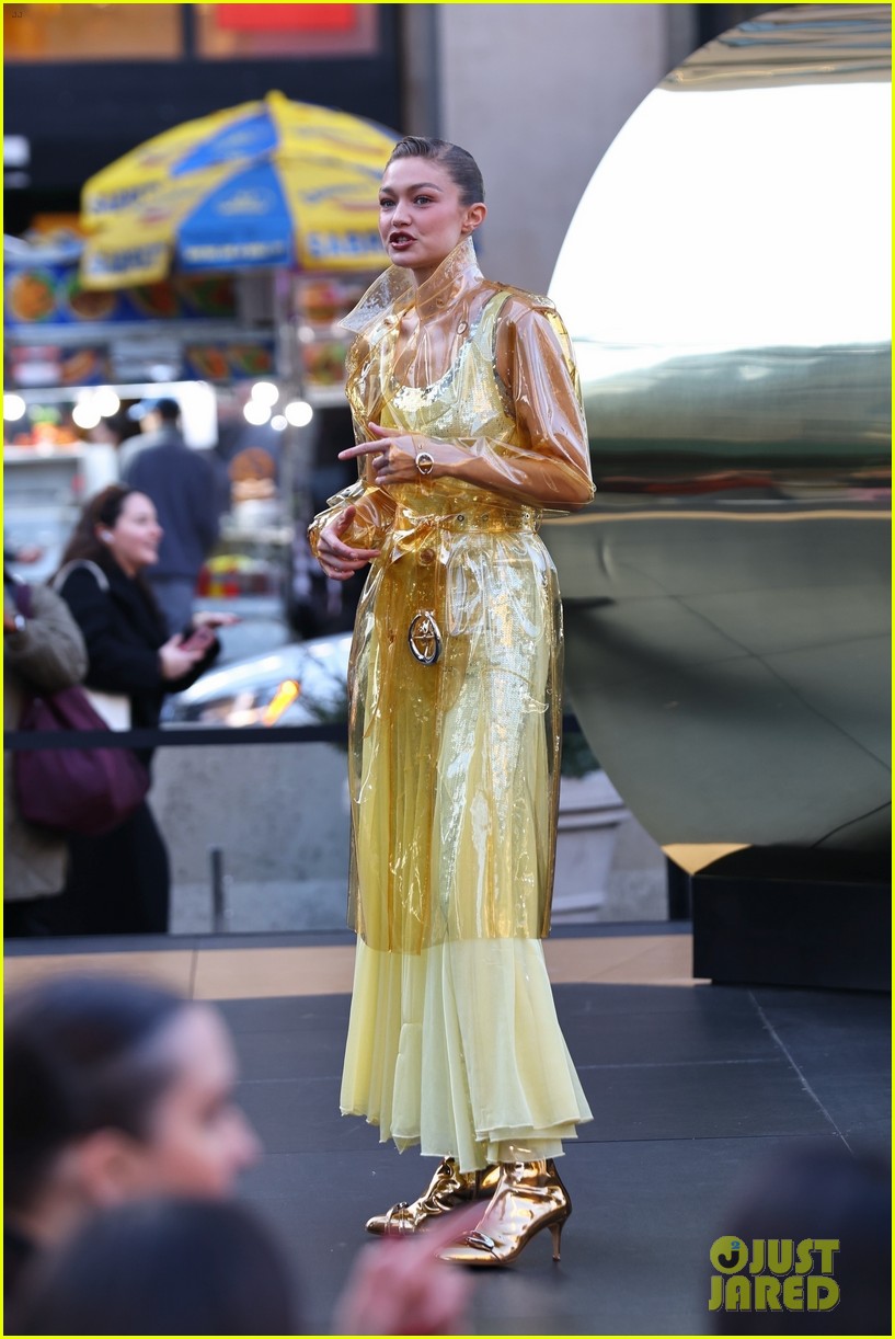 Gigi Hadid Attends Paco Rabanne Million Gold For Her Fragrance Event ...