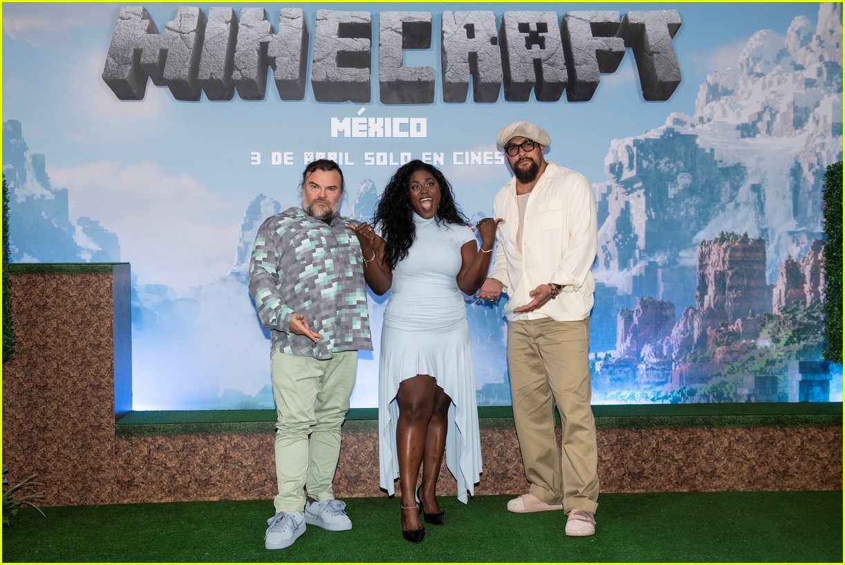 Jason Momoa Gets Into Character as 'The Garbage Man' at 'A Minecraft ...
