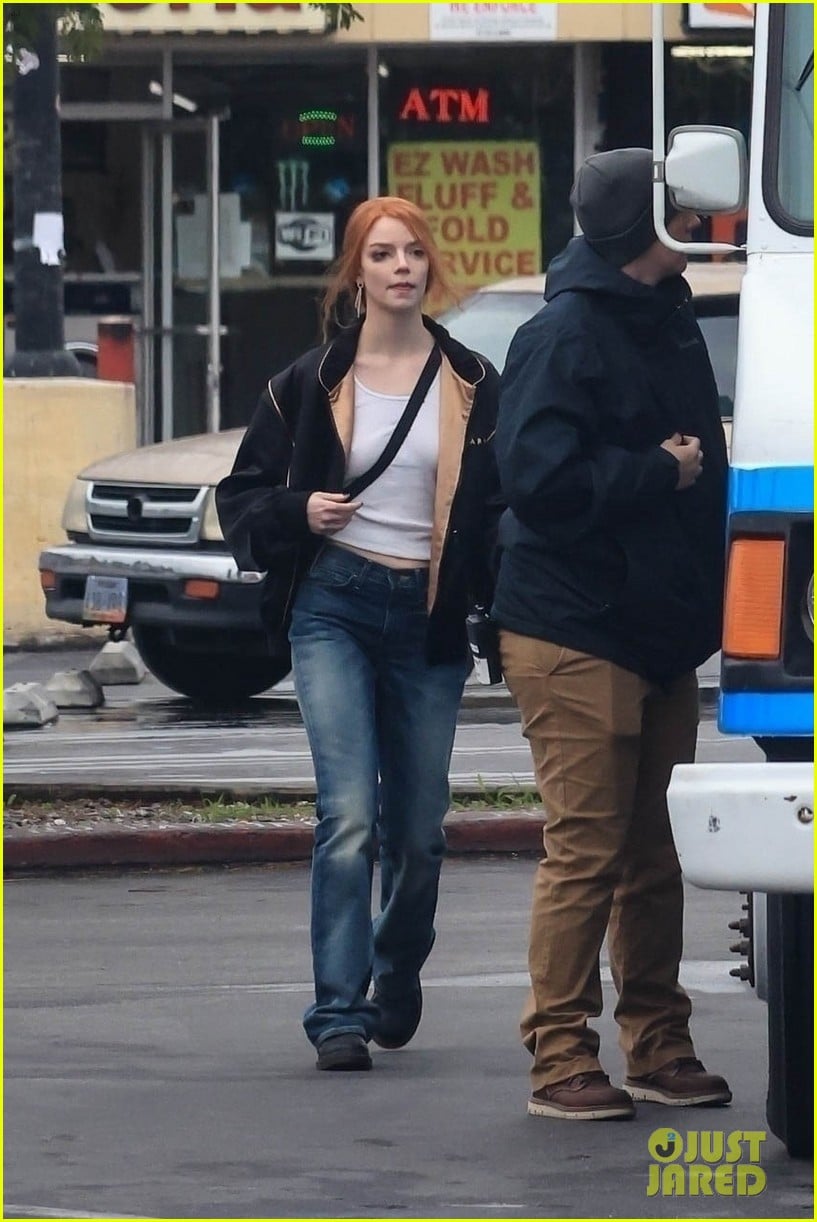 Anya Taylor-Joy Sports Red Hair While Filming New Apple TV+ Series ...