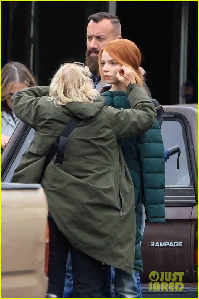 Anya Taylor-Joy Sports Red Hair While Filming New Apple TV+ Series ...