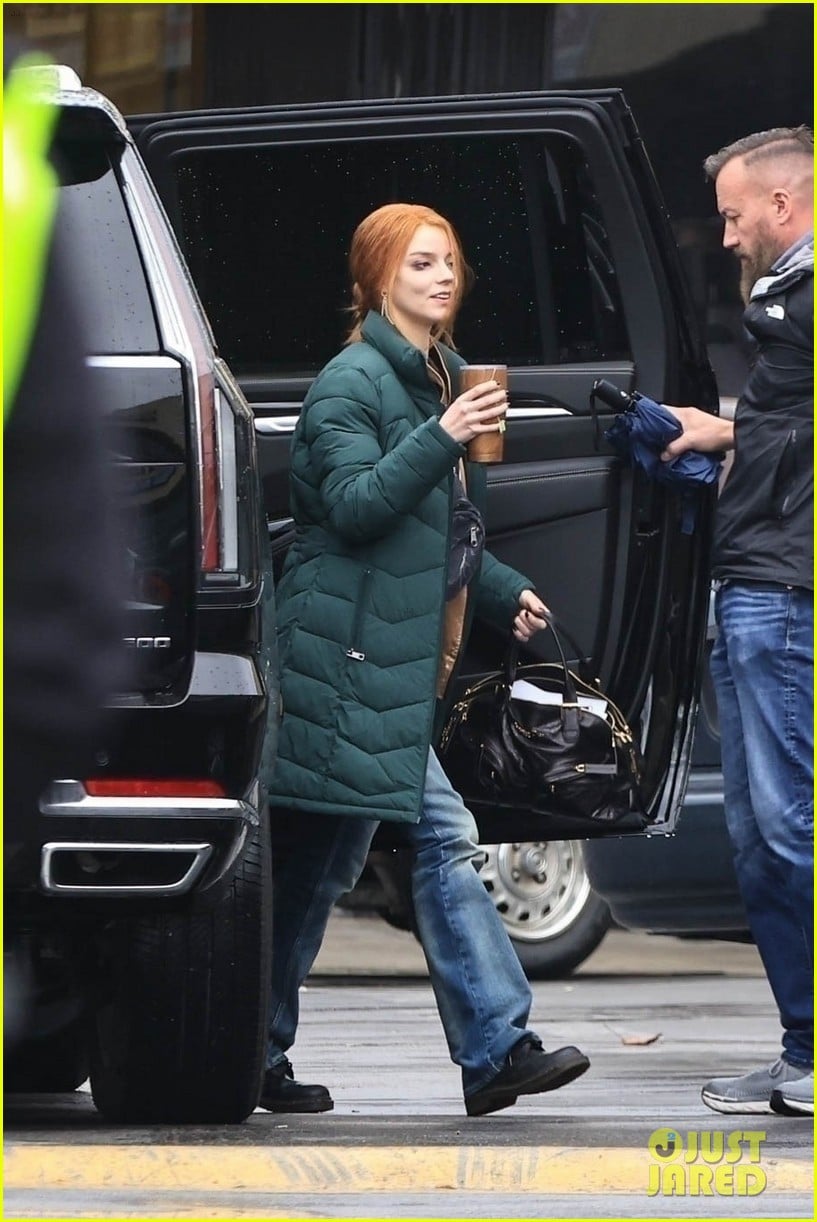 Anya Taylor-Joy Sports Red Hair While Filming New Apple TV+ Series ...