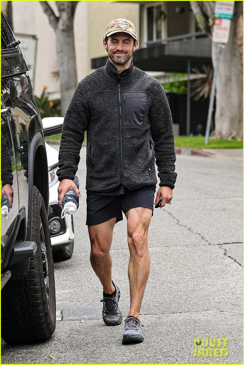 New Dad Milo Ventimiglia Bares Fit Legs in Short Shorts After a Workout ...