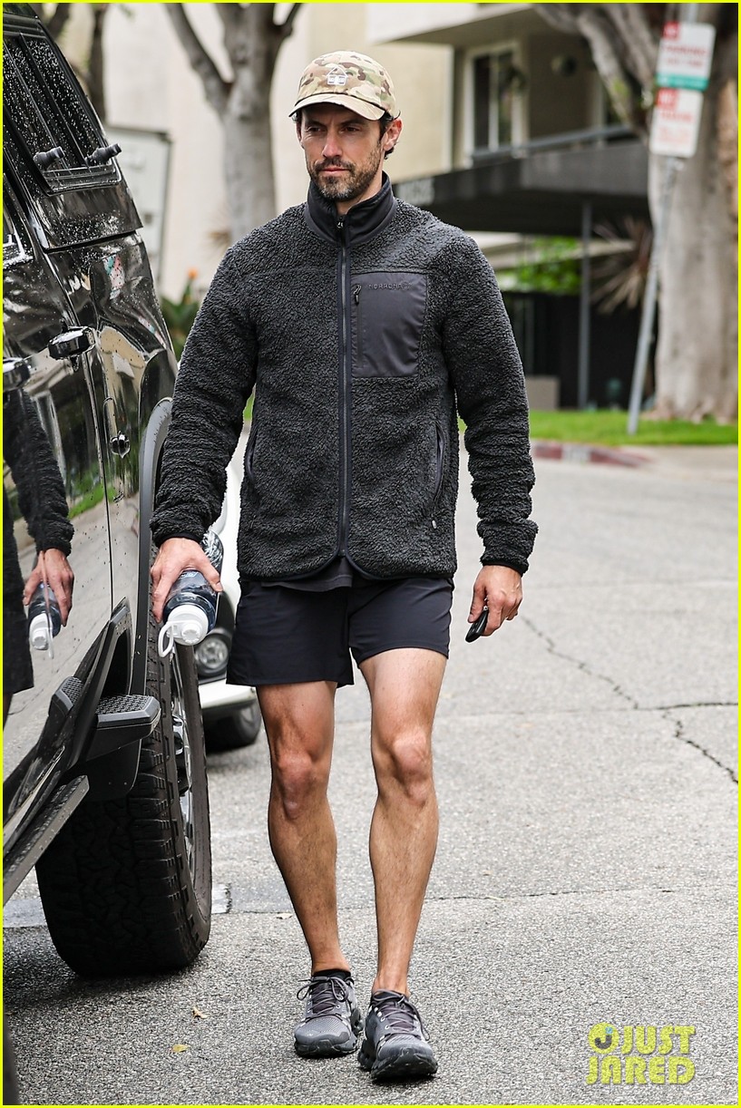 New Dad Milo Ventimiglia Bares Fit Legs in Short Shorts After a Workout ...
