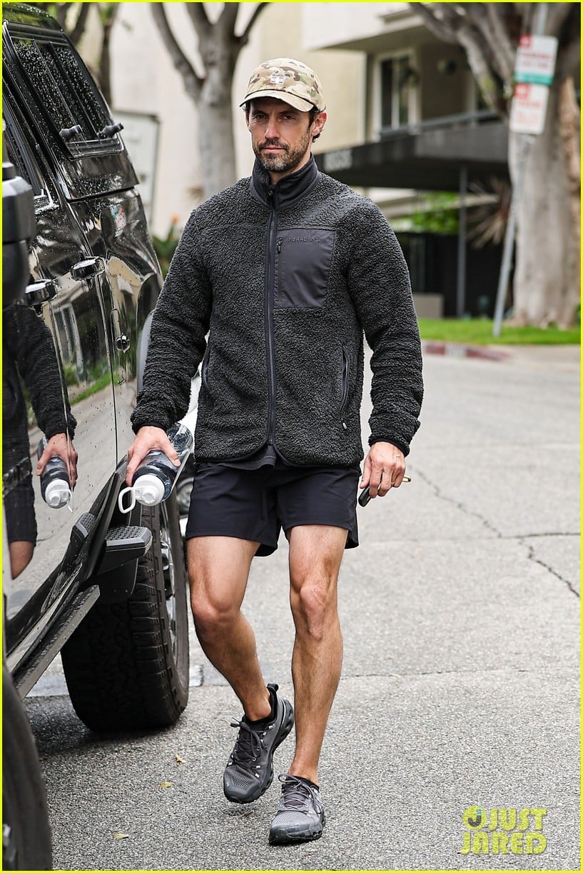 New Dad Milo Ventimiglia Bares Fit Legs in Short Shorts After a Workout ...