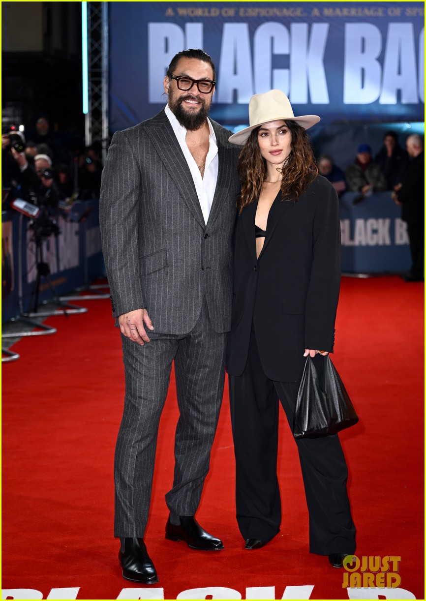 Jason Momoa & Adria Arjona Couple Up for 'Black Bag' Red Carpet Premiere in London: Photo ...