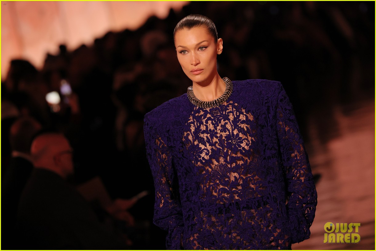 Oscar Winner Zoe Saldana, Austin Butler, & More Watch Bella Hadid's Rare Runway Appearance at ...