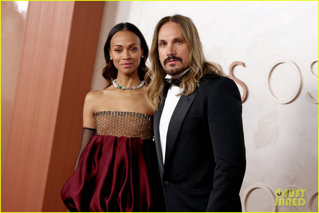 Nominee Zoe Saldana Brings Husband Marco Perego as Date to Oscars 2025 ...