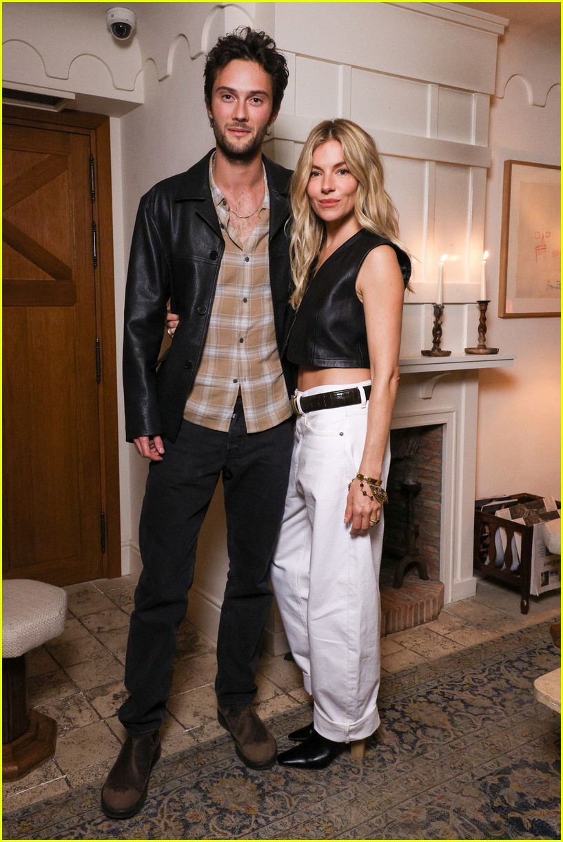 Sienna Miller & Fiance Oli Green Celebrate Their Frame Campaign at ...
