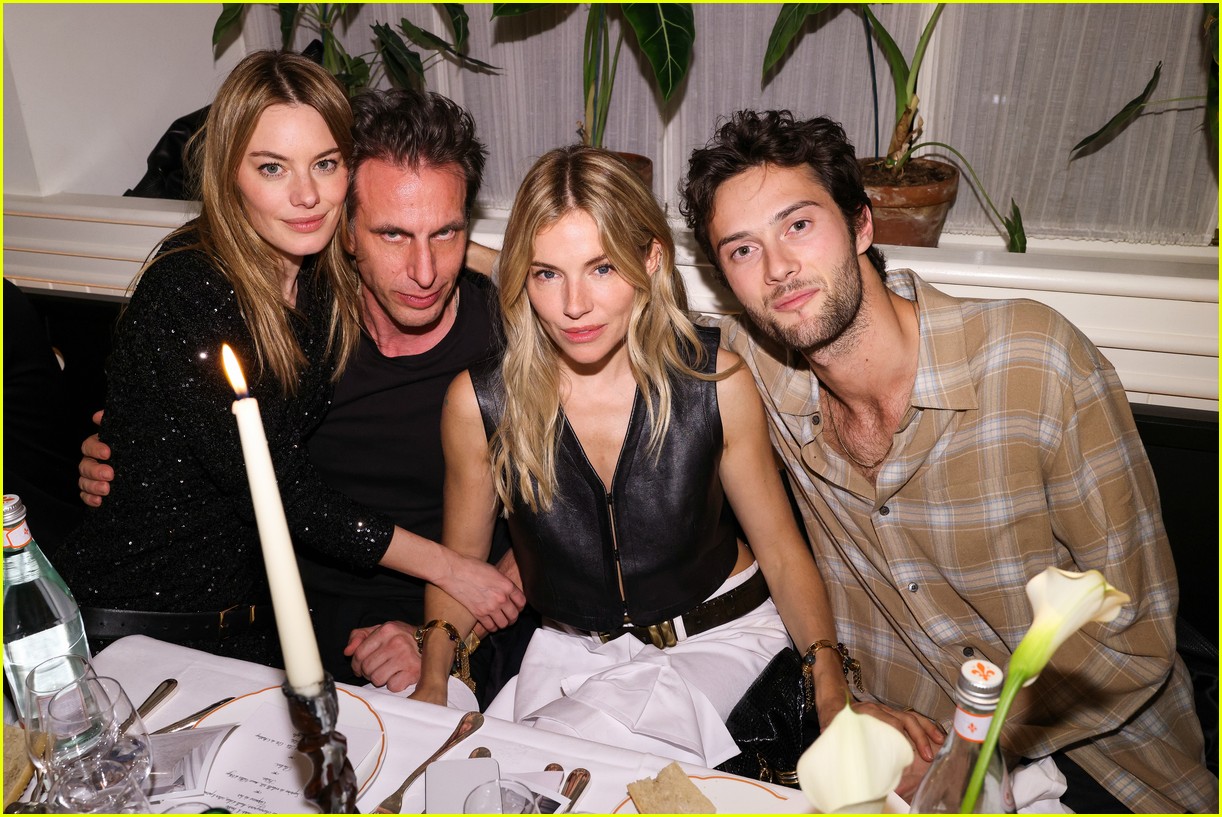 Sienna Miller & Fiance Oli Green Celebrate Their Frame Campaign at ...