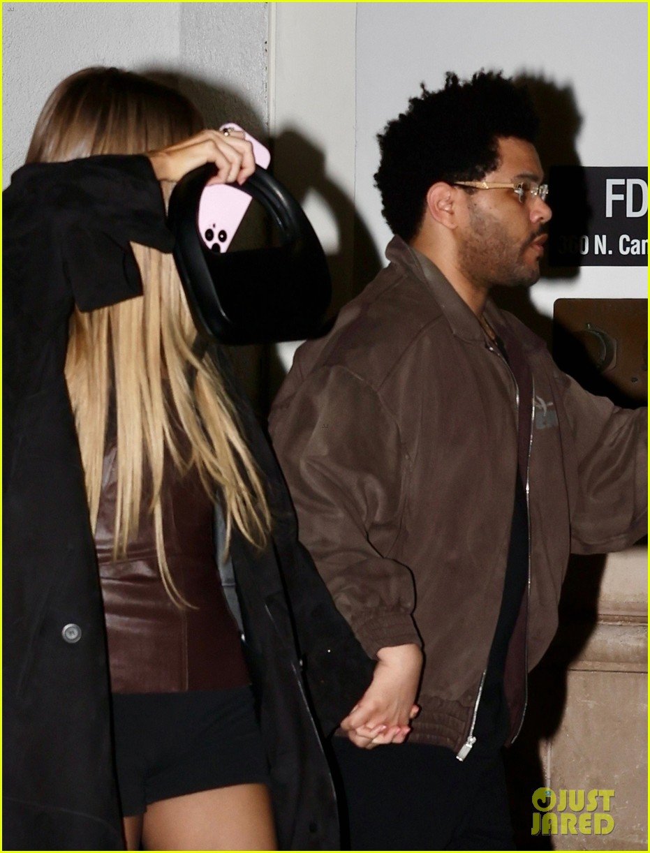 The Weeknd & Girlfriend Simi Khadra Hold Hands While Stepping Out for ...