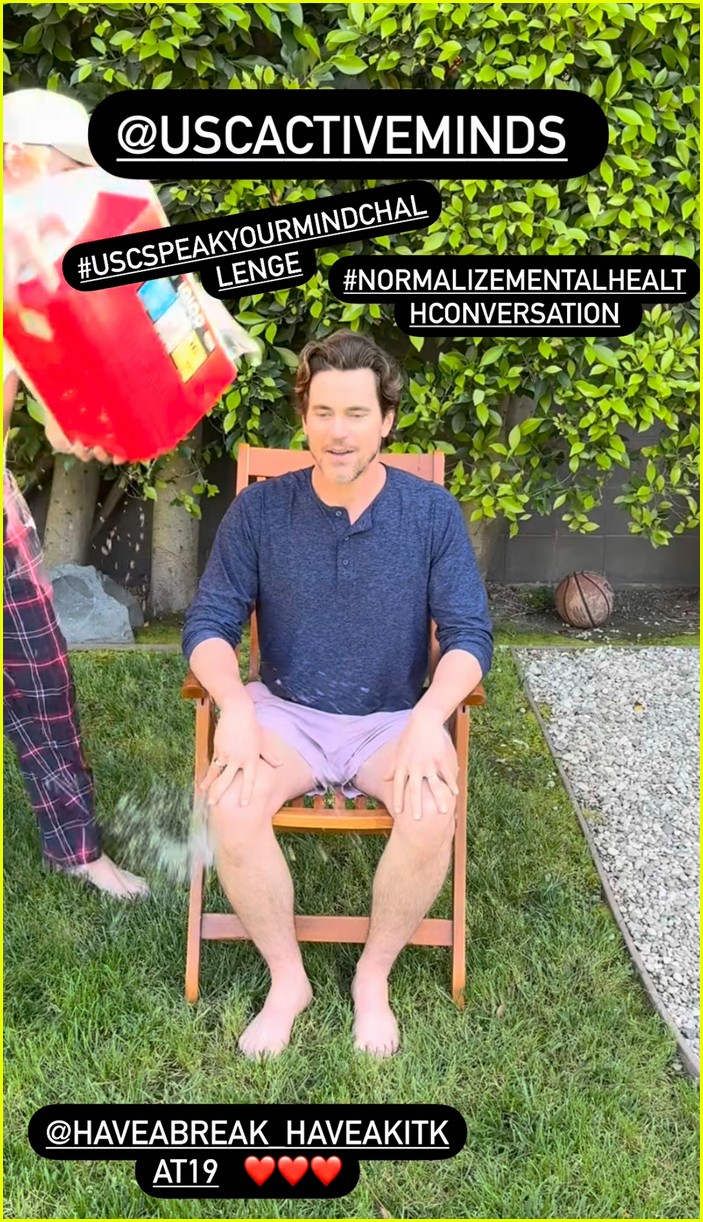 Matt Bomer Participates in 2025 Ice Bucket Challenge After Being ...