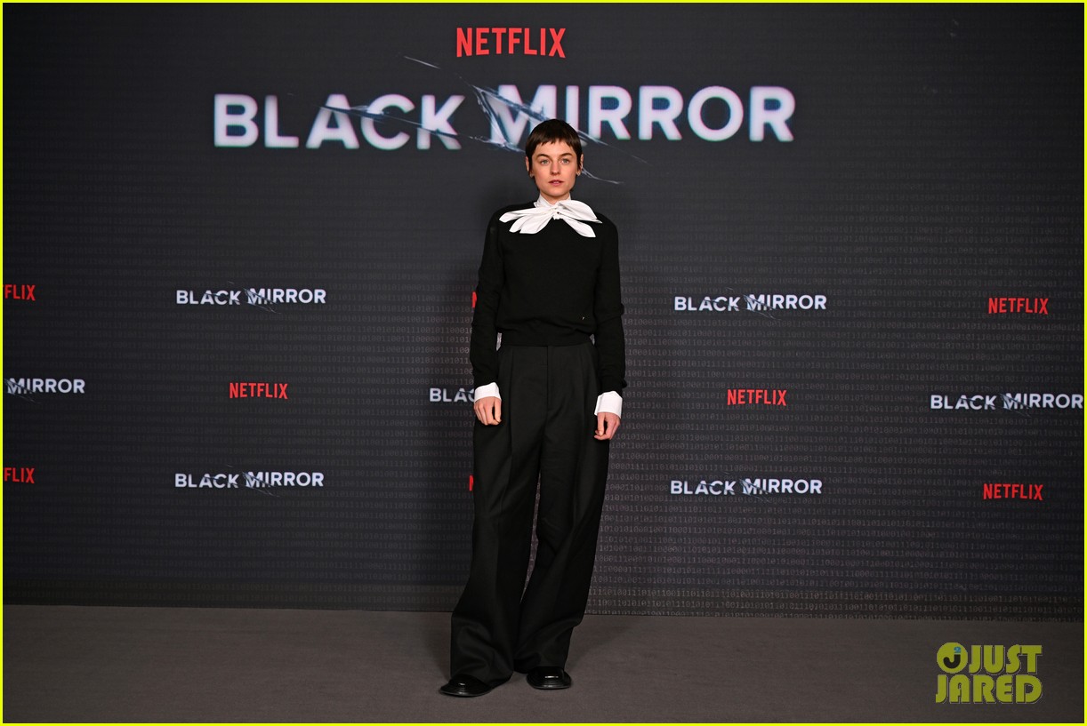 Emma Corrin Joins 'Black Mirror' Creator Charlie Brooker at Season 7 ...