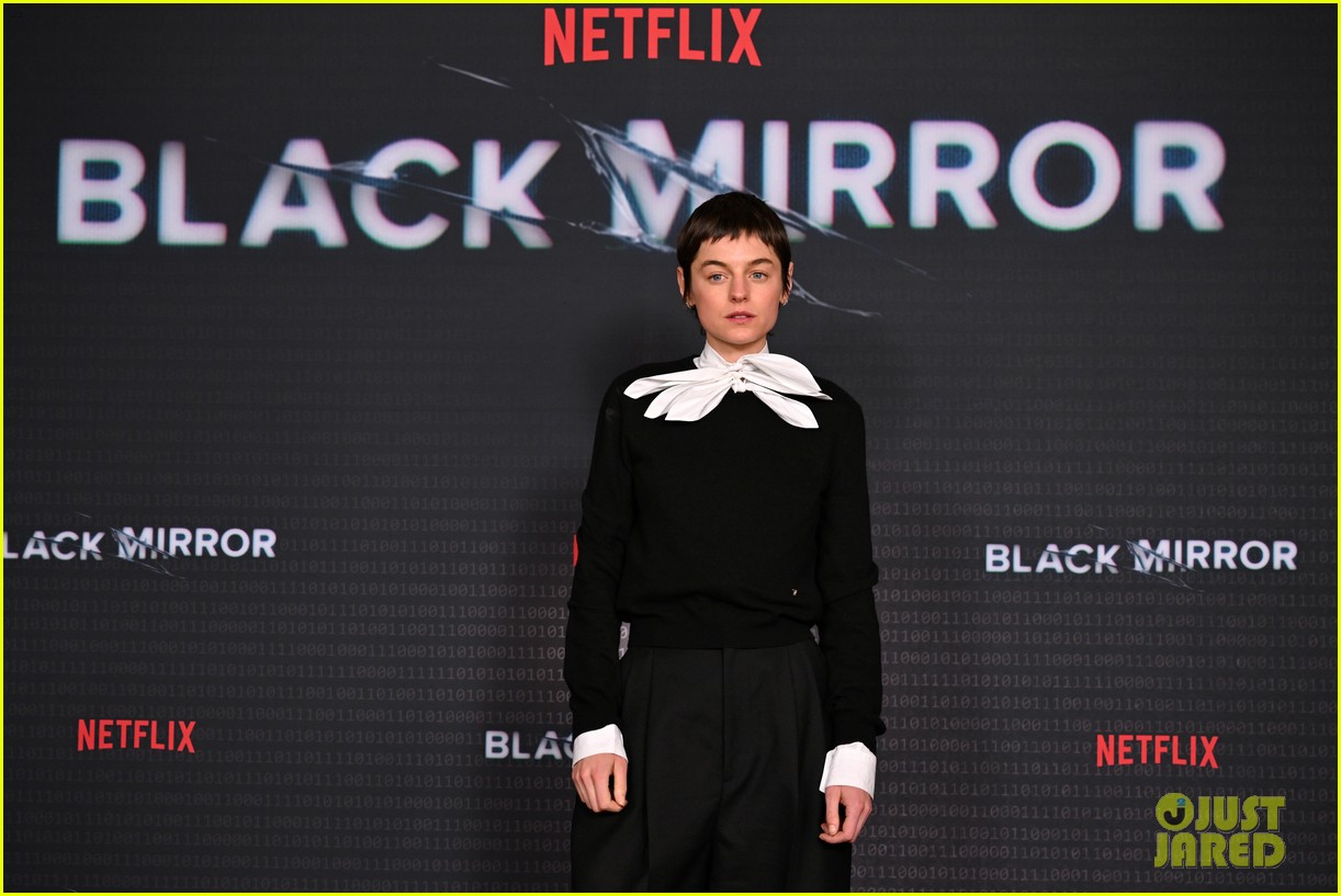 Emma Corrin Joins 'Black Mirror' Creator Charlie Brooker at Season 7 ...