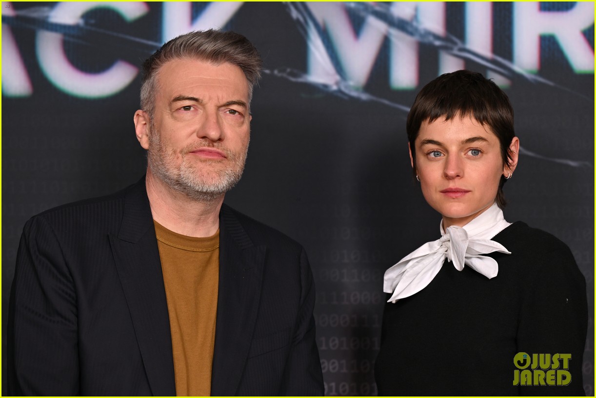 Emma Corrin Joins 'Black Mirror' Creator Charlie Brooker at Season 7 ...