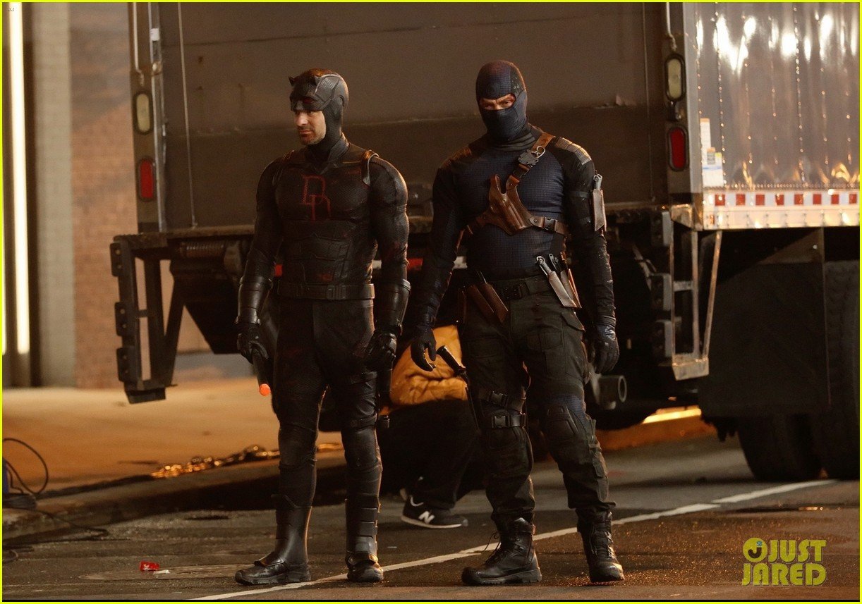 Charlie Cox & Wilson Bethel Suit Up to Film Late-Night Scenes for ...