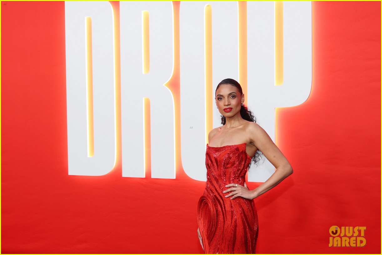 Meghann Fahy & Brandon Sklenar Light Up 'Drop' Los Angeles Premiere ...