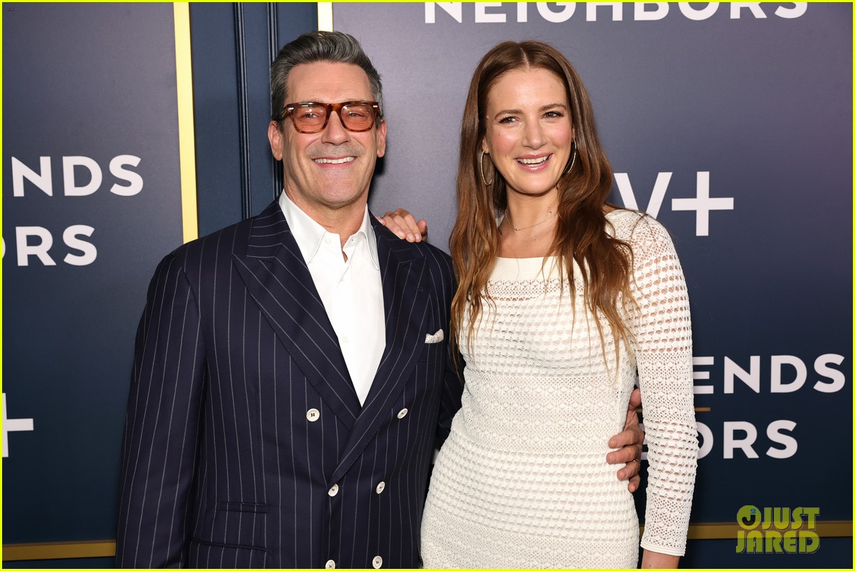 Jon Hamm Gets Support from Wife Anna Osceola at 'Your Friends ...