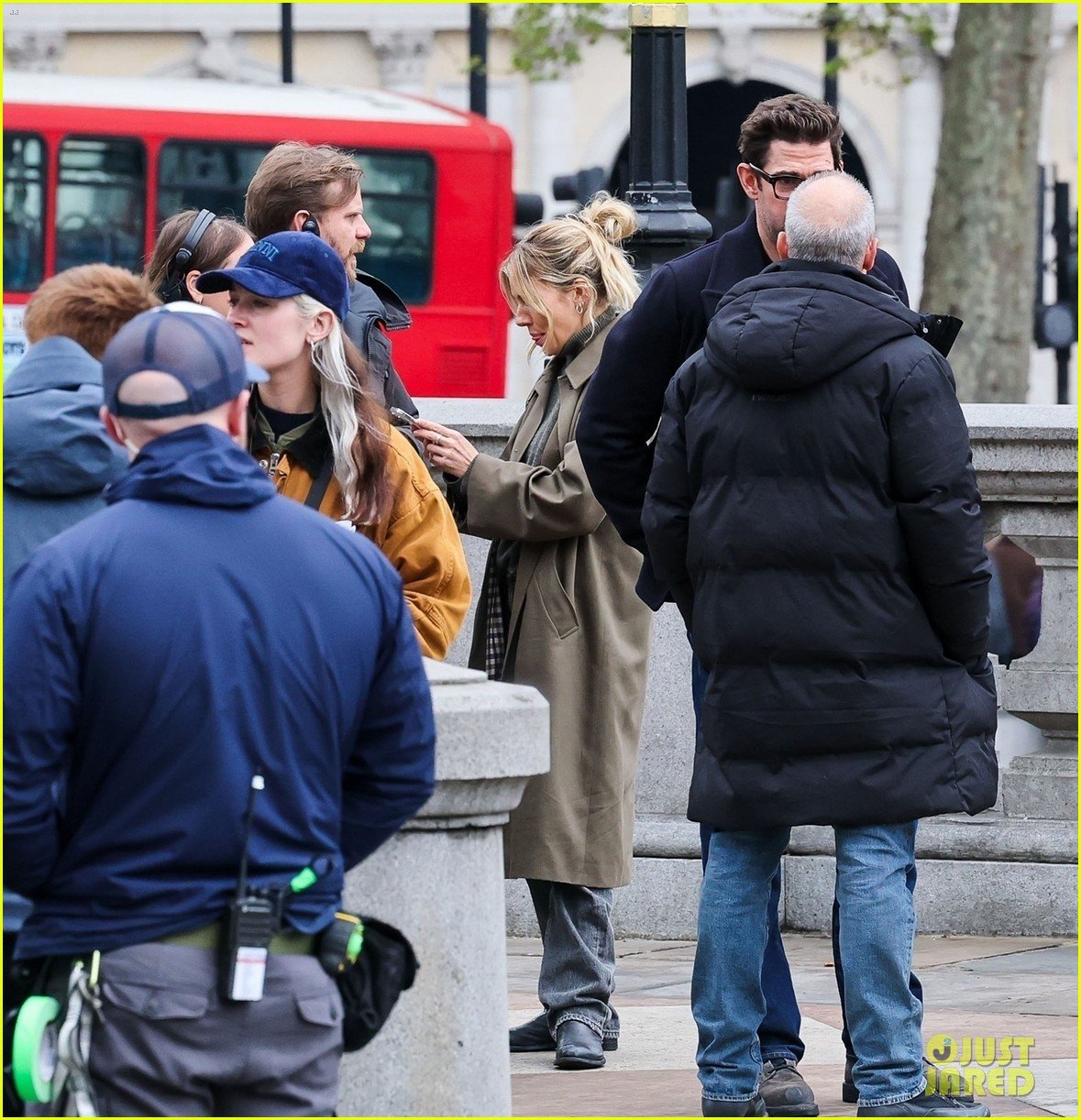 John Krasinski & Sienna Miller Film 'Jack Ryan' Movie in London: Photo ...