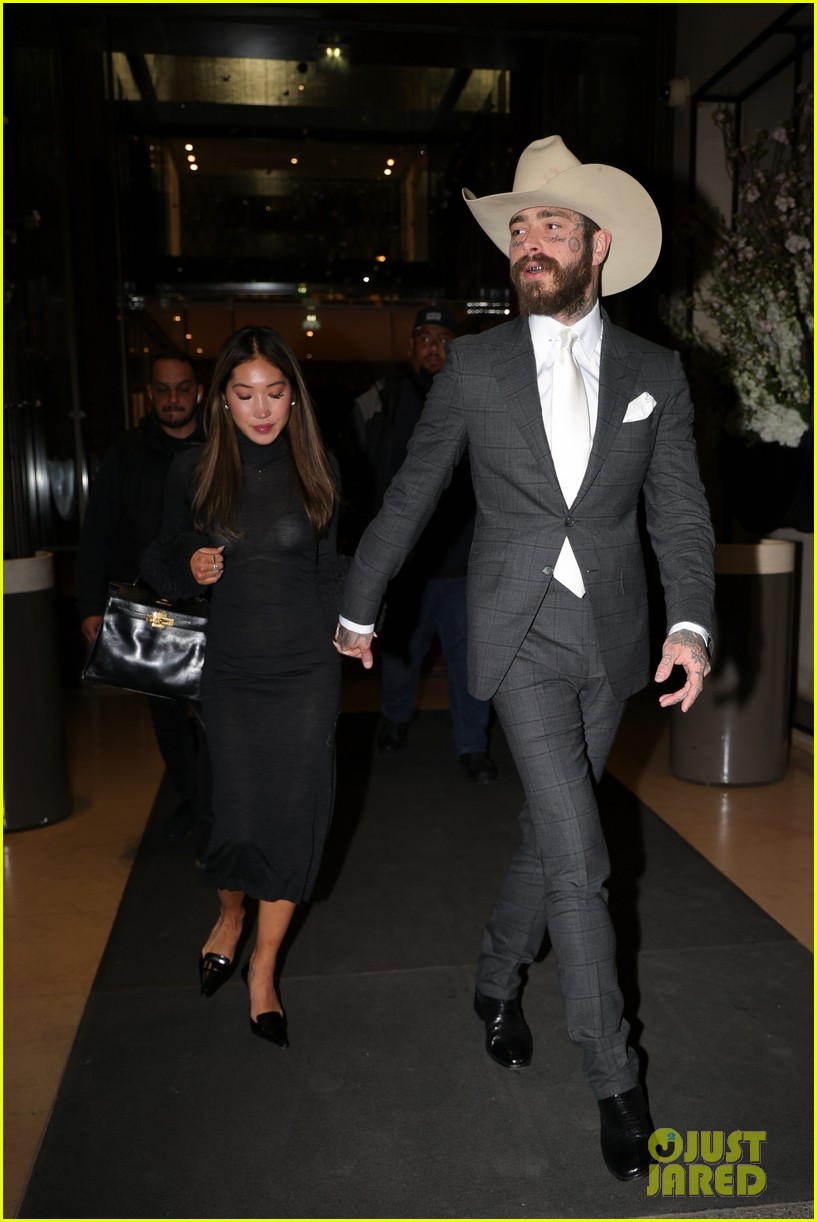 Post Malone & New Girlfriend Christy Lee Hold Hands on Date Night in ...