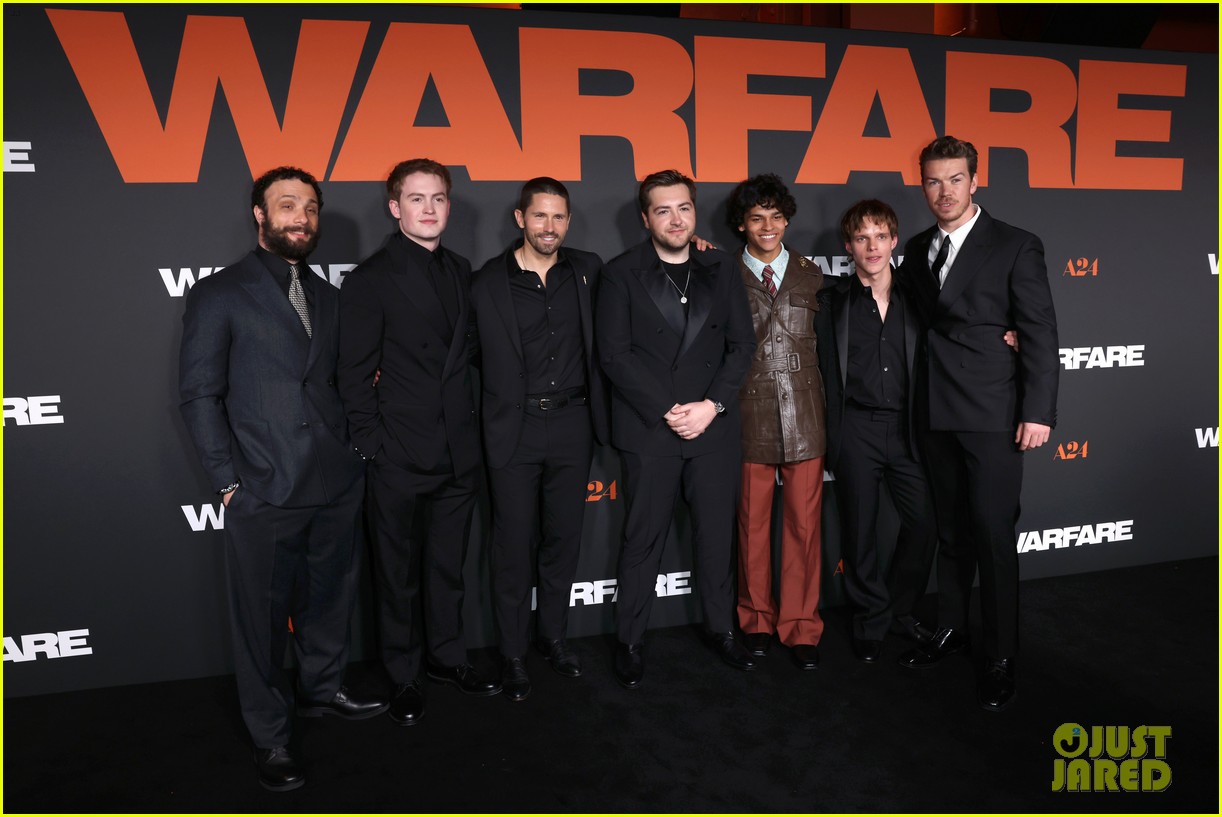 Will Poulter Joins the Hunky Cast of 'Warfare' for London Premiere ...