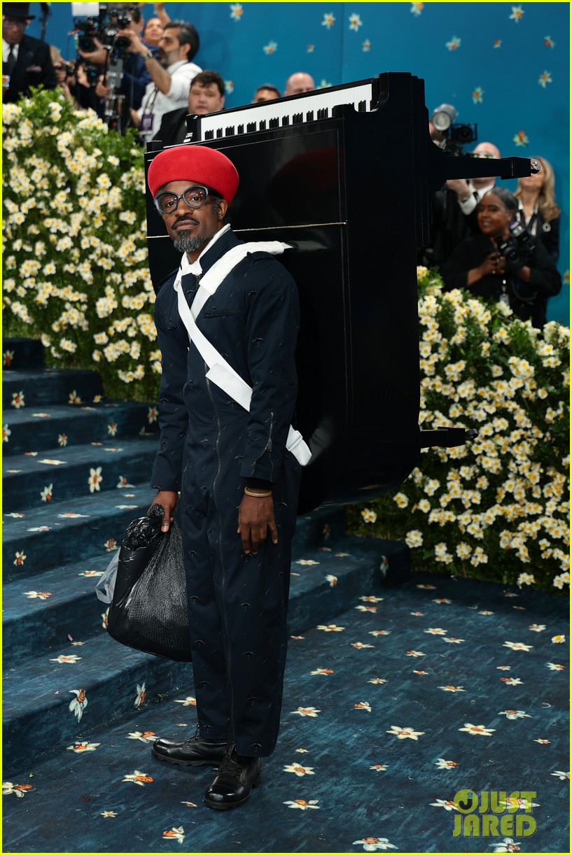 André 3000 Wears Piano On His Back at Met Gala 2025, Releases Surprise EP '7 Piano Sketches ...