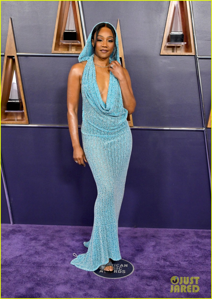 Ciara & Tiffany Haddish Go Glam in Bejeweled Looks at American Music ...